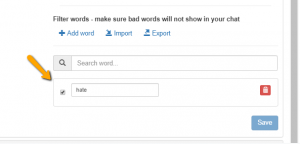 New Feature: How To Block Words and Profanity on Your Chat Room