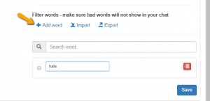 New Feature: How To Block Words and Profanity on Your Chat Room