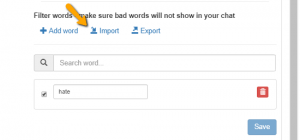New Feature: How To Block Words and Profanity on Your Chat Room