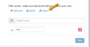 New Feature: How To Block Words and Profanity on Your Chat Room