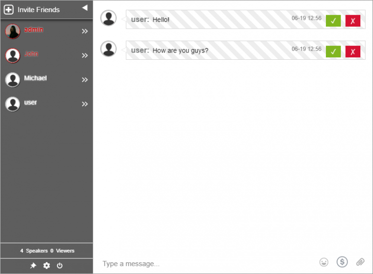 Control the discussion with your own real-time Q&A chat