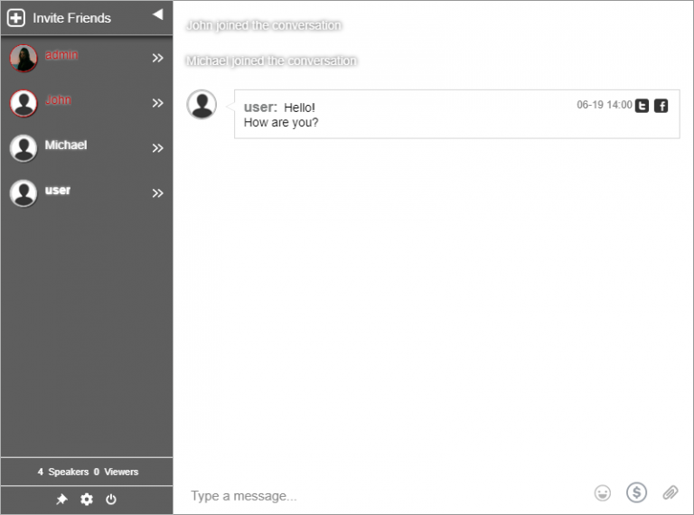 Control the discussion with your own real-time Q&A chat