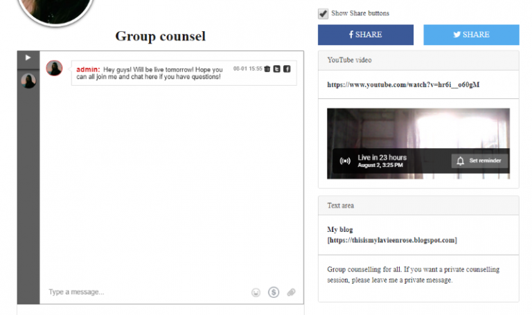 Create a Memorable Group Chatting Experience + YouTube Live
