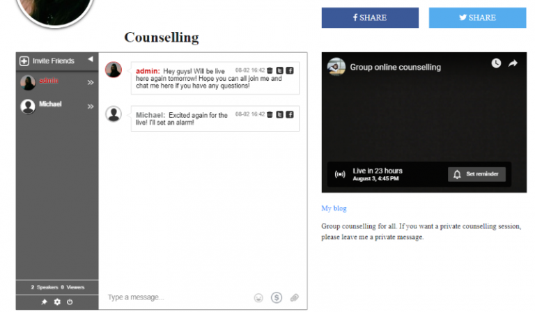 Create a Memorable Group Chatting Experience + YouTube Live