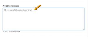 How to add a welcome message? - Online Group Chat Room Plugin for ...
