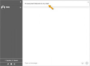 How to add a welcome message? - Online Group Chat Room Plugin for ...