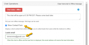 The way to schedule a chat