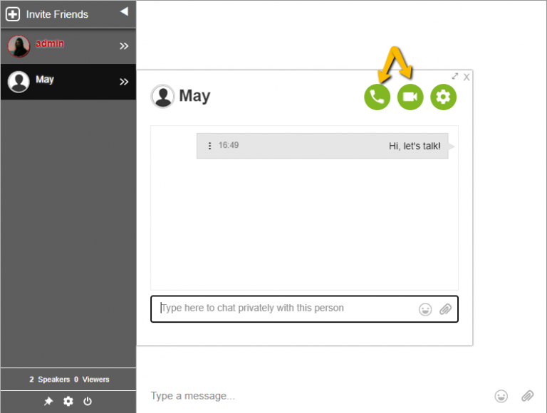 An exclusive, virtual chat room for your members only