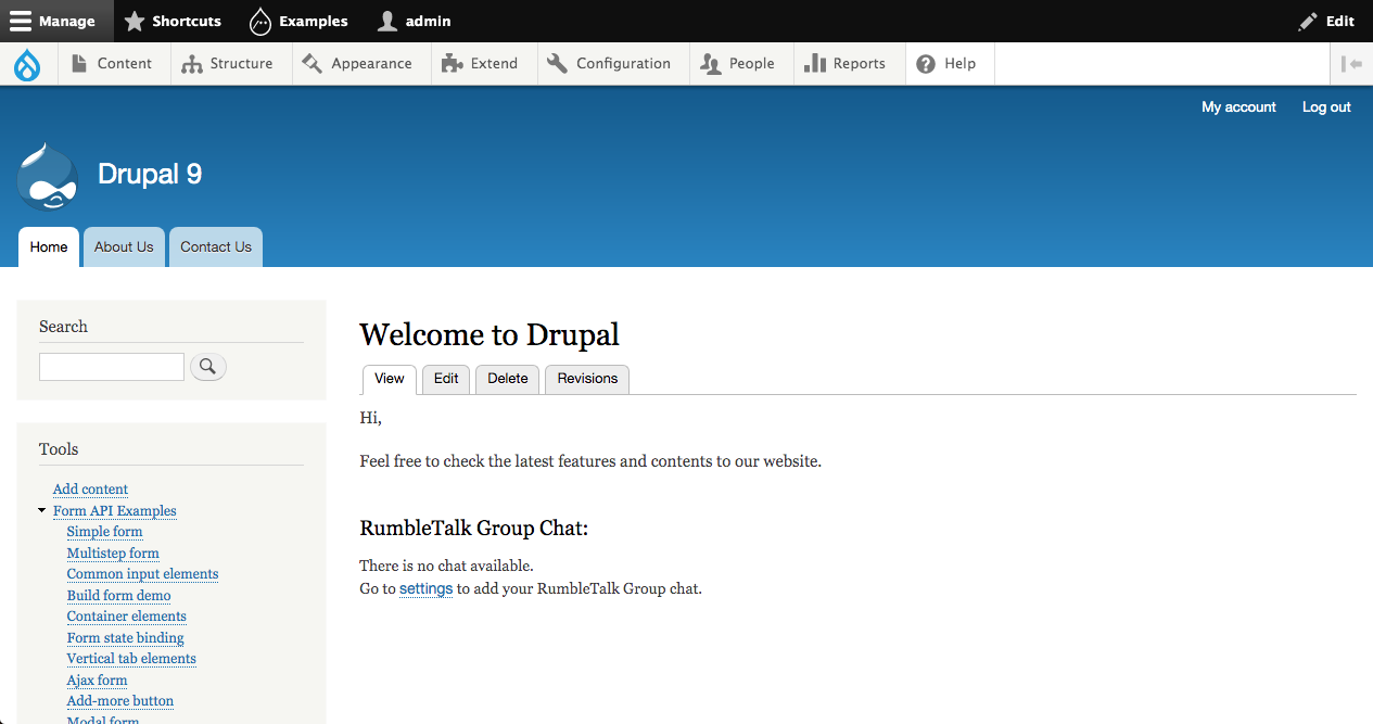 How to Embed RumbleTalk Group chat module in a Drupal page? - Online ...