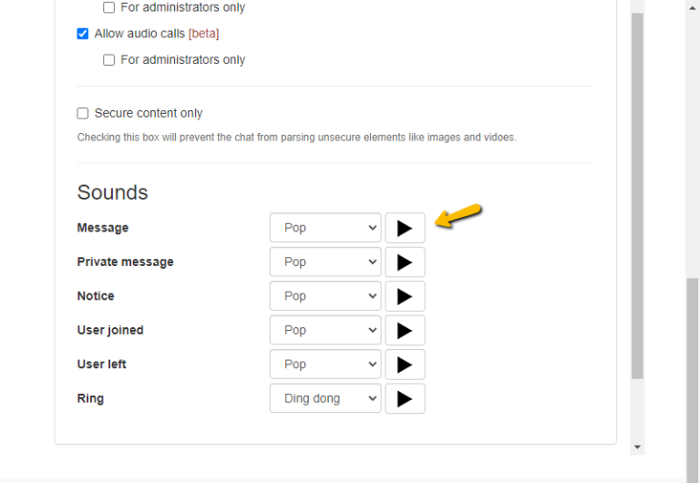 How to change a notification sound? - Online Group Chat Room Plugin for ...