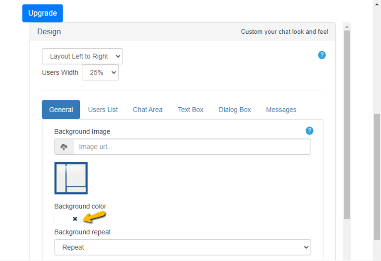 How to change your chat background? - Online Group Chat Room Plugin for ...