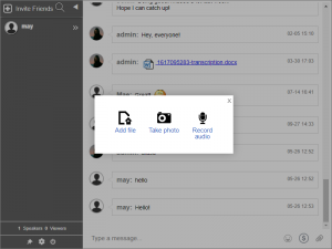 Disable Specific Attachment Buttons - Online Group Chat Room Plugin for ...