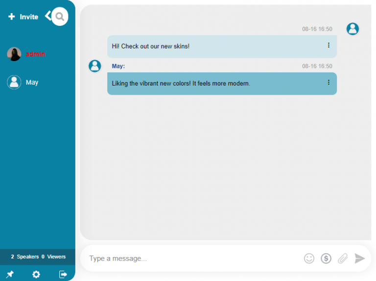 Discover new chat skins to play with and change into