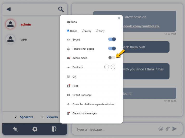 What is a mute option? - Online Group Chat Room Plugin for Websites and ...