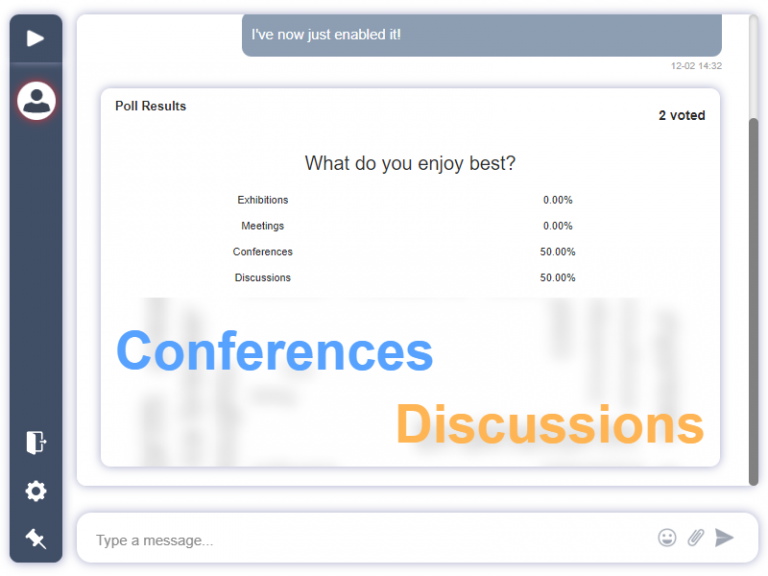 Who can see the answers in polls? - Online Group Chat Room Plugin for ...