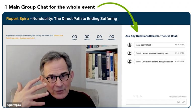 Using RumbleTalk Group Chat for a psychotherapy event