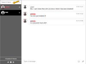 How do you search users in the chat room? - Online Group Chat Room ...