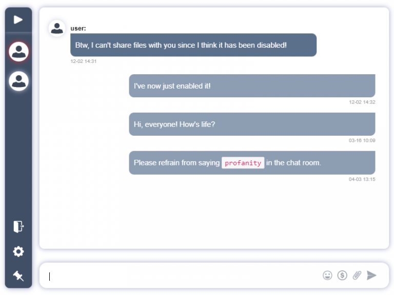 How to format text messages? - Online Group Chat Room Plugin for ...