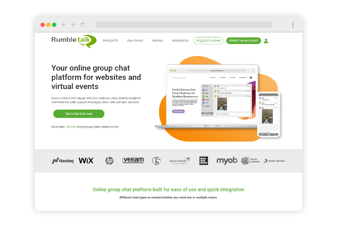 How RumbleTalk enables audience engagement in online events