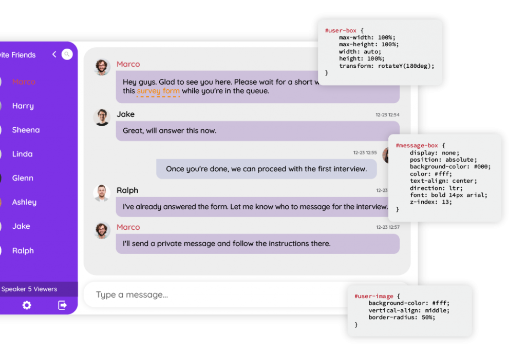 New CSS codes to play with and enhance your chat experience